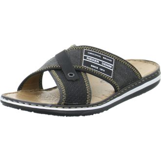 Rieker Herren Pantoletten, Schwarz Schwarz Anthrazit 01, 46 EU