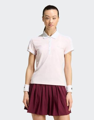 adidas adidas Performance - Polo de tennis classique - Rose distill&eacute;