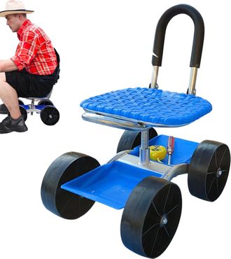 Generic Garden Stool mit R&auml;dern, 360 Grad schwenkbar, f&uuml;r Gartensitz, 360 Grad drehbar, f&uuml;r Gartenarbeit, zum Bepflanzen, Weeding