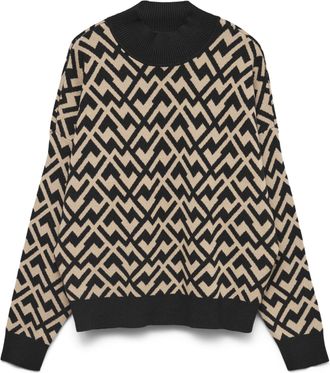 Vero Moda Vmaria Art Batwing Highneck Pullover Rep