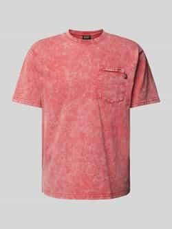 Scotch & Soda T-Shirt mit geripptem Rundhalsausschnitt