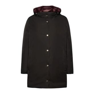 Elena Miro Wattierte Jacke F020P0 - - Coats - Damen - Schwarzk - XL