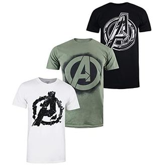 MARVEL Avengers Pack a T-Shirt, Multicolore, L Homme