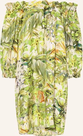 Annas Annas Kleid Aus Seide Mit R&uuml;schen gruen