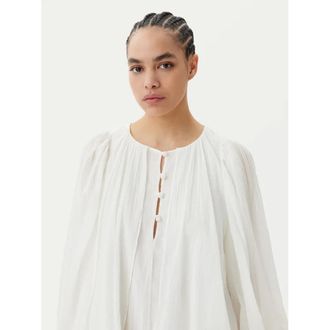 Pinko Pinko, Femme, Robes, Blanc, Taille: 42 FR Robe Courte Décontractée Moutarde Tie Dye