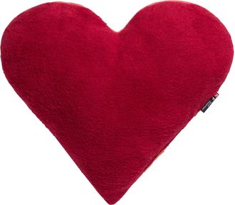 David Fussenegger Kissen gef&uuml;llt Savona Herz 40 x 44 cm Bordeaux