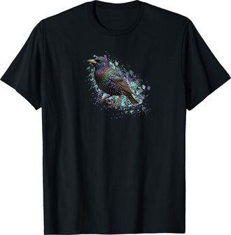 jz.birds Star Vogel Vogelbeobachter Singvogel Biologe Ornithologe T-Shirt