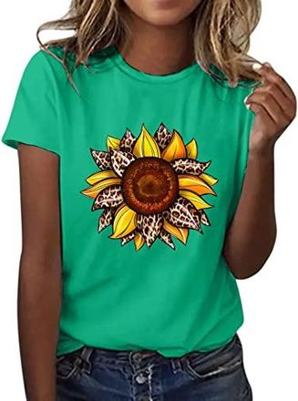 Generic T-shirts pour femme, t-shirt d&eacute;t&eacute; &agrave; manches courtes, chemisier d&eacute;contract&eacute; ample, chemisiers d&eacute;t&eacute;, haut chemisier, t-shirt de baseball pour femmes, ad