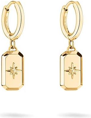 Fynch-Hatton Créoles avec pendentif en acier inoxydable, 27, Acier inoxydable, Pas de gemme