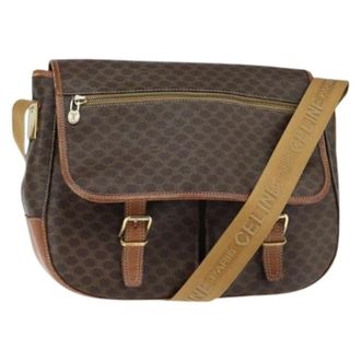 Celine Sac bandouli&egrave;re en toile vintage Pre-owned - Femme - Pre-owned - Brun - Taille: ONE Size
