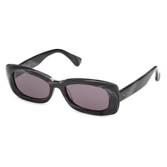 Max Mara Lunettes de soleil rectangulaires - unisex - Accessoires - Noir - Taille: 53 MM