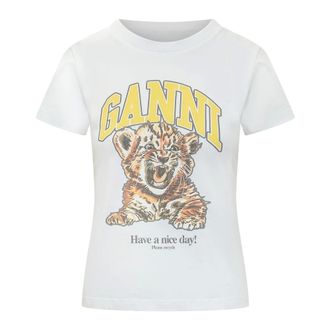 Ganni Damen, Oberteile, Wei&szlig;, LGr&ouml;&szlig;e