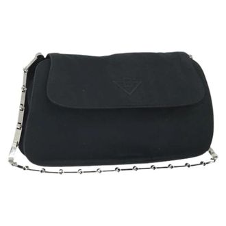 Bottega Veneta Pre-owned Vintage Nylon Shoulder Bag - - Pre-owned - Damen - Schwarzk - ONE SIZE