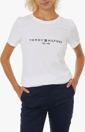 Tommy Hilfiger T-shirt col rond en coton organique