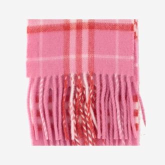 Burberry Womens Cashmere Scarf Glaze Pink Scarfs