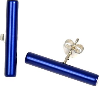 DeMarie Ohrringe eloxiertes Aluminium blau