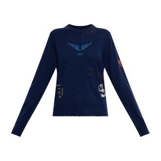 Zadig&Voltaire Damen, Strickwaren, Blau, LGr&ouml;&szlig;e