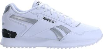 Reebok Baskets Royal Glide Rplclp pour Femme, Blanc Blanc Argent M&eacute;tallis&eacute;, 35 EU