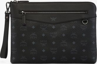 MCM Pouch Aren in Visetos mit Handgelenksband