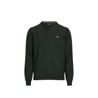 GANT Pull col rond droit uni en laine