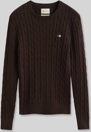 GANT Regular Fit Pullover aus Baumwoll-Mix mit Logo-Stitching