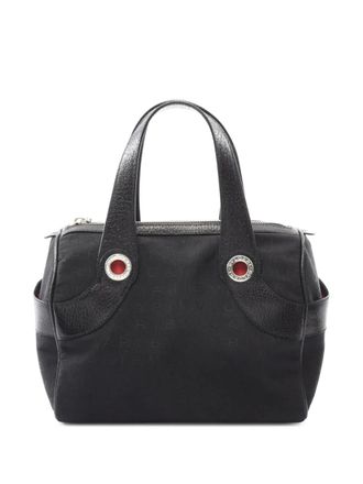 Bulgari sac à main Logomania en toile (2010-2025) - Noir