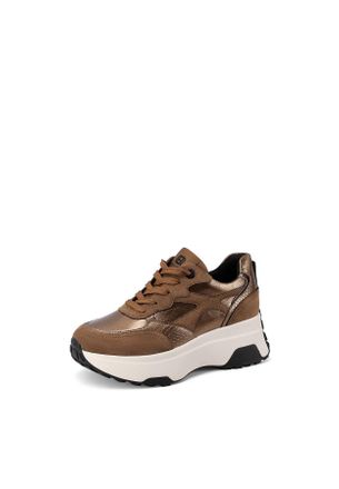 Queen Helena Sneakers Platform Hohe Turnschuhe f&uuml;r Damen X33-24, braun, 38 EU