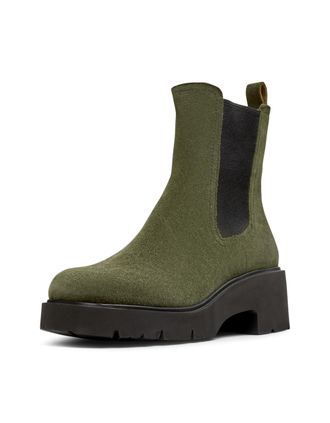 Camper Damen Milah K400575 Chelsea Bootie, Dunkelgrün 014, 42 EU