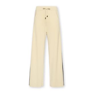 Elena Miro Palazzo-Strickhose mit Kordelzug - - Trousers - Damen - Beige - M