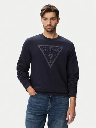 Guess Sweatshirt M6YQ37 K4103 Dunkelblau Slim Fit