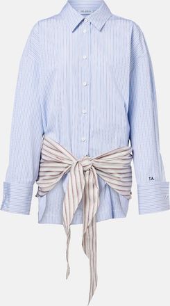 The Attico Robe chemise ray&eacute;e en coton