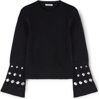 Motivi Femme, Pulls, Noir, Taille: 40 FR Top avec d&eacute;coupe