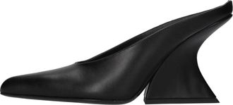 MUGLER Femme, Chaussures, Noir, Taille: 41 1/2 EU Mules en cuir