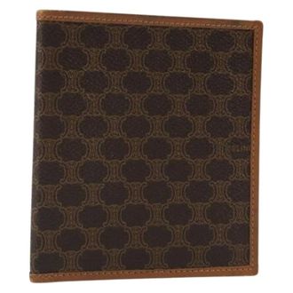 Celine Portefeuille vintage Macadam en toile Pre-owned - Femme - Pre-owned - Brun - Taille: ONE Size