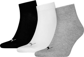 Puma Herren Socken UNISEX QUARTER PLAIN 3P