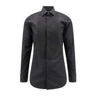 Dolce & Gabbana Homme, Chemises, Noir, Taille: XL Chemise de smoking Gold-fit en popeline de coton