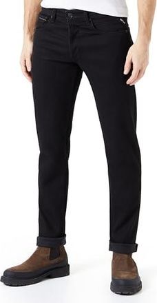 Replay Herren Jeans Grover Straight-Fit, Noir 098 (Schwarz), 30W / 34L