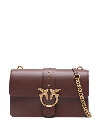 Pinko medium Love Bag One leather shoulder bag - Rouge