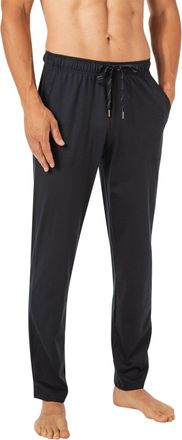 CALIDA Herren Pyjamahose blau Jersey-Baumwolle unifarben