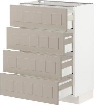 IKEA METOD / MAXIMERA Unterschr., 4 Fronten/4 Schubladen