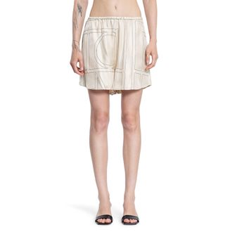 Toteme Monogram Silk PJ Shorts