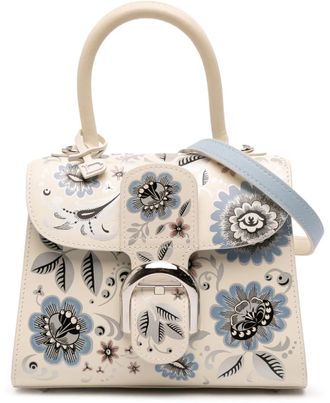 Delvaux Hobo Bags - MIni Smooth Calfskin Brillant Blooming Crystalline - Gr. unisize - in Braun - f&uuml;r Damen