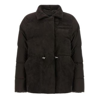 Kiton High Neck Daunenjacke - - Jackets - Damen - Braun - XS