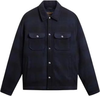 Woolrich Veste Chemise Carreaux Alaska - Homme - Vestes - Bleu - Taille: XL