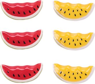 SOLUSTRE 6 St&uuml;ck Kreativer Essst&auml;bchenhalter aus Keramik in Wassermelonen Form Essst&auml;bchenablage f&uuml;r Tischdekoration und Party Praktische Keramik Essst&auml;bchenst