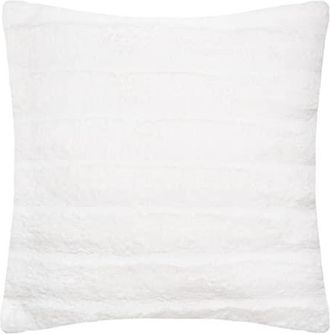 Atmosphera Atmosphera - Coussin Manoir en Fausse Fourrure Blanc 45x45 cm