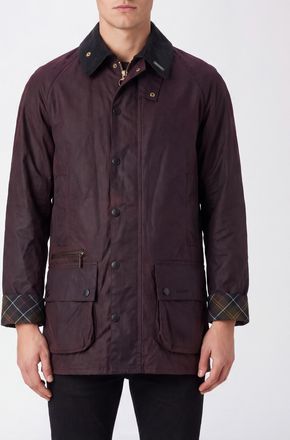 Barbour Beaufort winddichte Wachsjacke aus Baumwolle mit Samtkragen