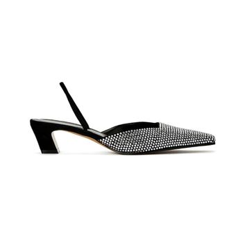 Khaite Mit Nieten verzierte schwarze Wildleder-Pumps - - Shoes - Damen - Schwarzk - 36 EU