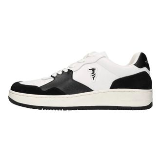 Trussardi Sneaker aus Leder und Wildleder - - Shoes - Herren - Wei&szlig; - 44 EU