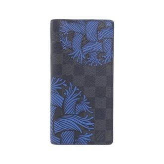 Louis Vuitton Portefeuille long (bi-pli) doccasion - Homme - Pre-owned - Bleu - Taille: ONE Size